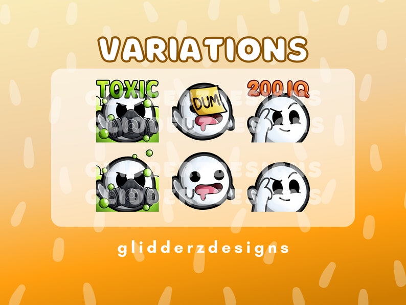 Ghost Emote Jumbo Pack 3 | Ghost Twitch Emotes | 25 Ghost Emotes for ...