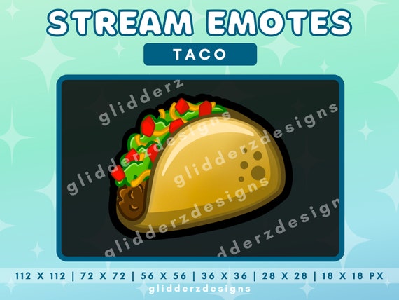 Art & Collectibles Digital Taco Badges Stream Taco Emote Twitch Emote ...