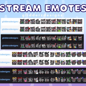 Gray Cat Emote Jumbo Pack 2 Gray Cat Stream Emotes Gray - Etsy