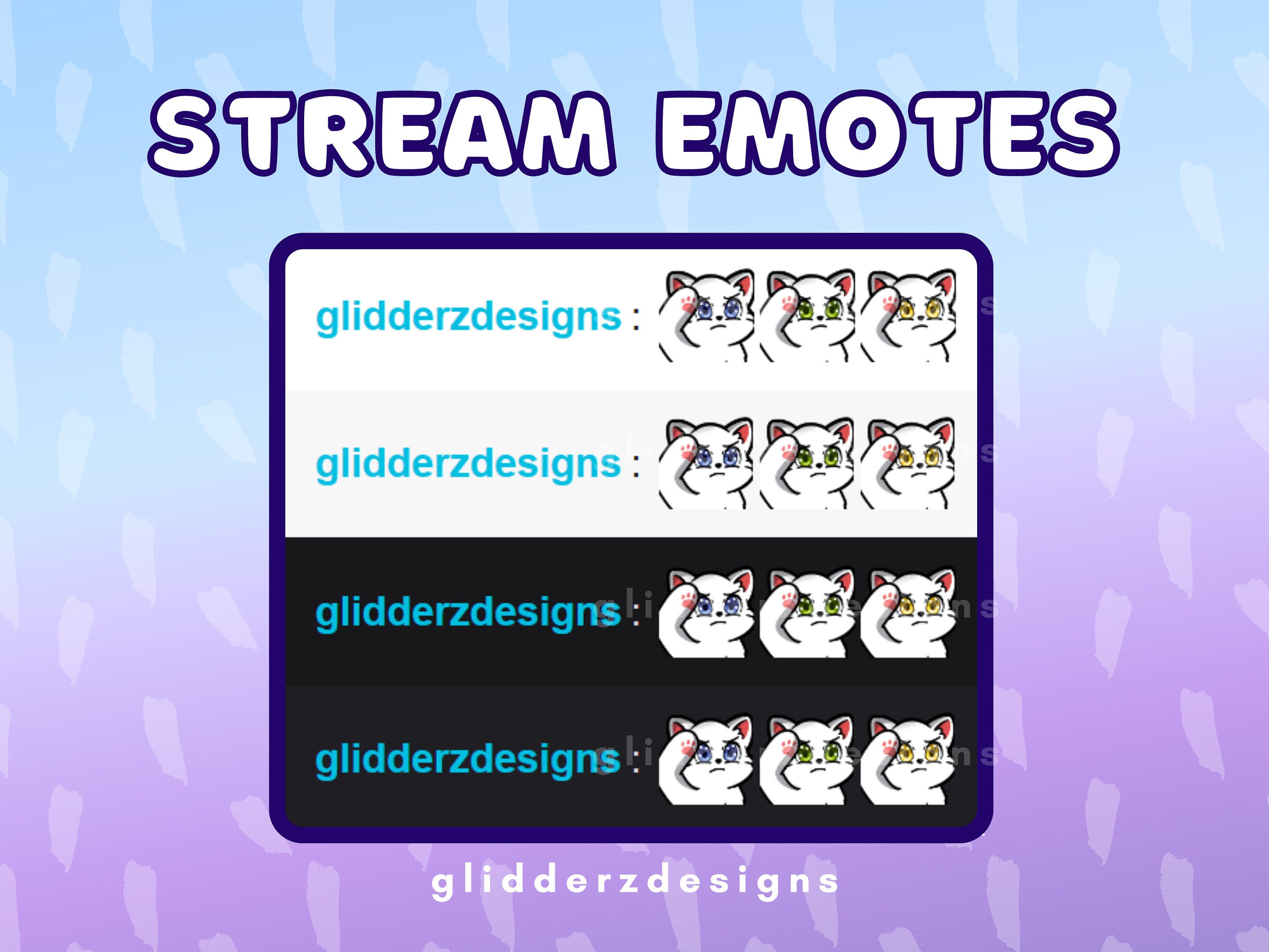 White Cat Salute Animated Emote White Cat Animated Emote - Etsy