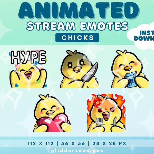 Twitch animated duck emotes - Etsy France