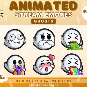 Halloween ANIMATED Twitch Emotes | Ghost Animated Emotes | Twitch Ghost ...