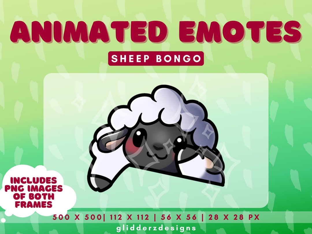 Black Sheep With White Fur Bongo Emote Animated | Sheep Bongo Animated ...