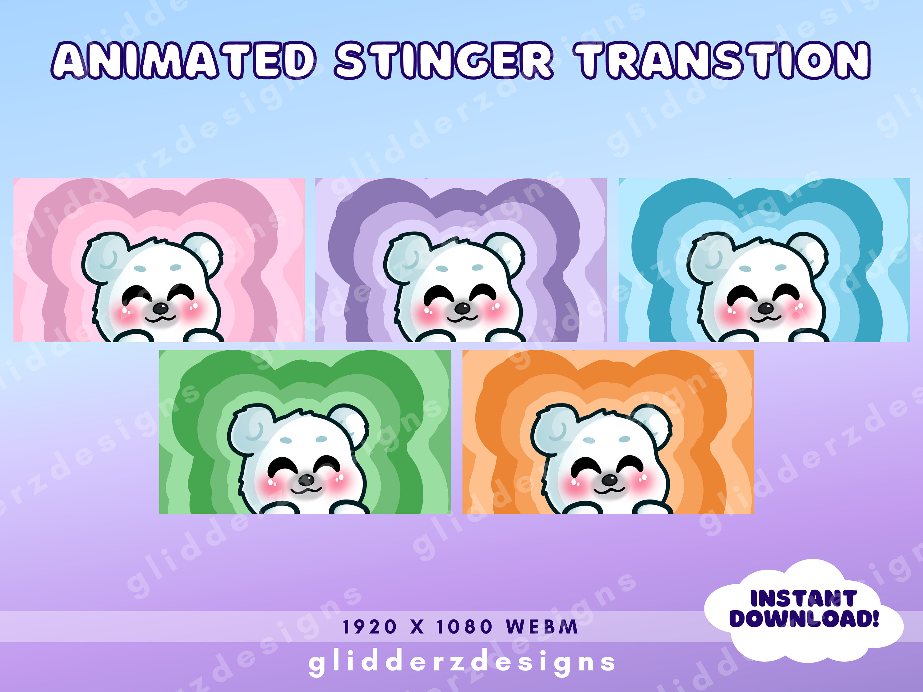 Polar Bear Twitch Stinger Transition | Polar Bear Stream Transition ...