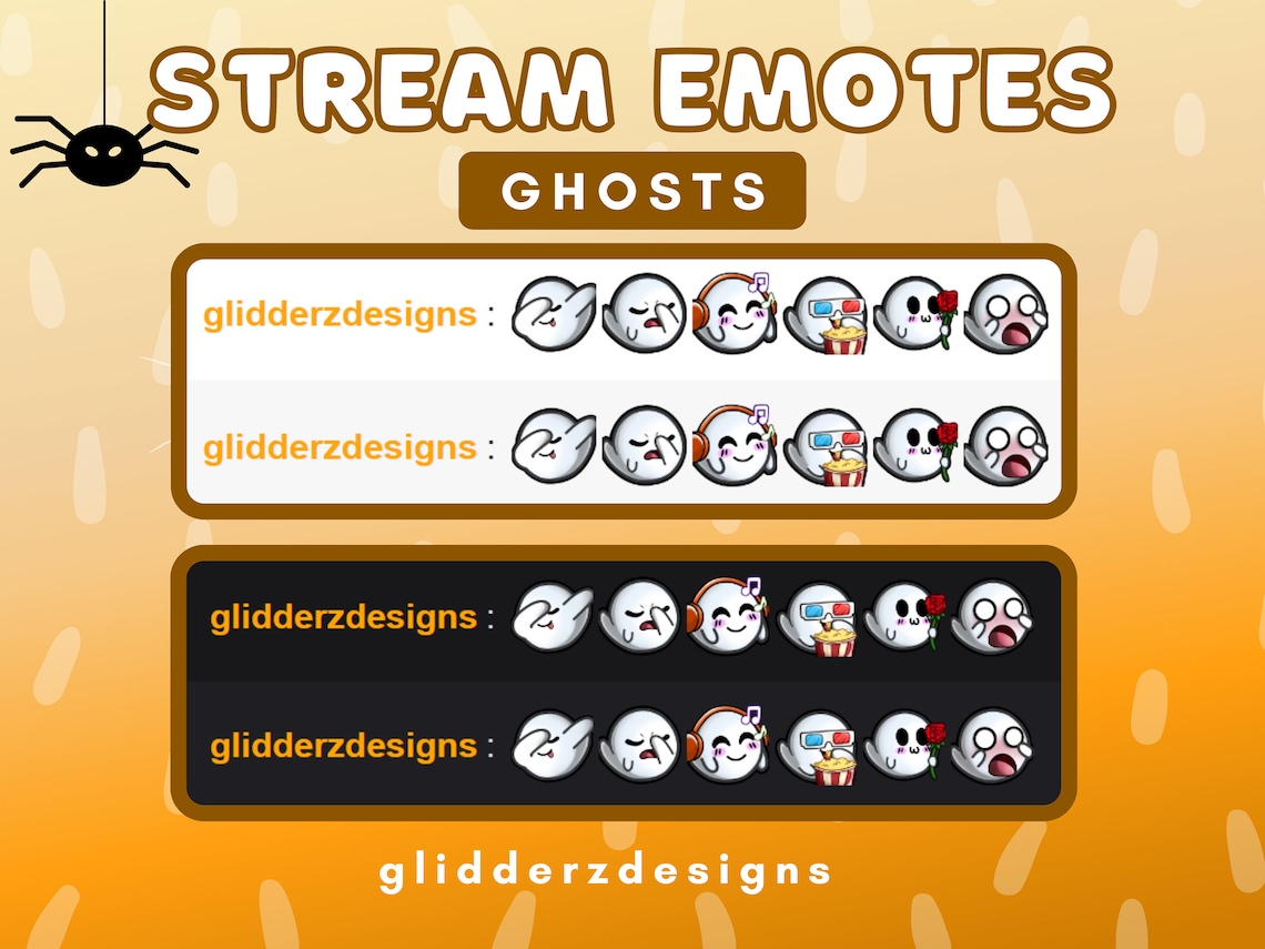 Ghost Emotes ANIMATED Ghost Animated Twitch Emotes - Etsy