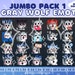 Gray Wolf Twitch Emotes JUMBO Pack 1 Cute Wolf Emotes 20 - Etsy
