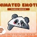 Panda Bongo Emote Panda Bongo Animated Emote Bongo Twitch - Etsy