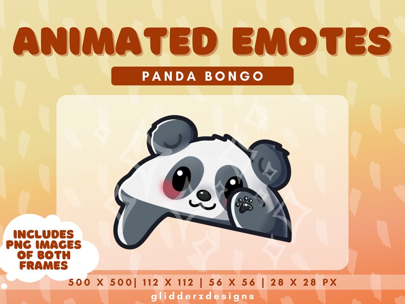 Panda Bongo Emote Panda Bongo Animated Emote Bongo Twitch - Etsy