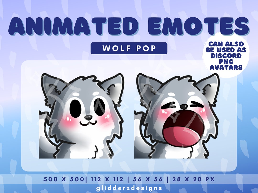 Pop Cat Twitch Emote Gray Wolf | Wolf Pop Cat Animated Twitch Emote ...