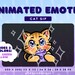 Twitch ANIMATED Emote Cat Sipping Animated Twitch Emote Cat Orange Cat ...