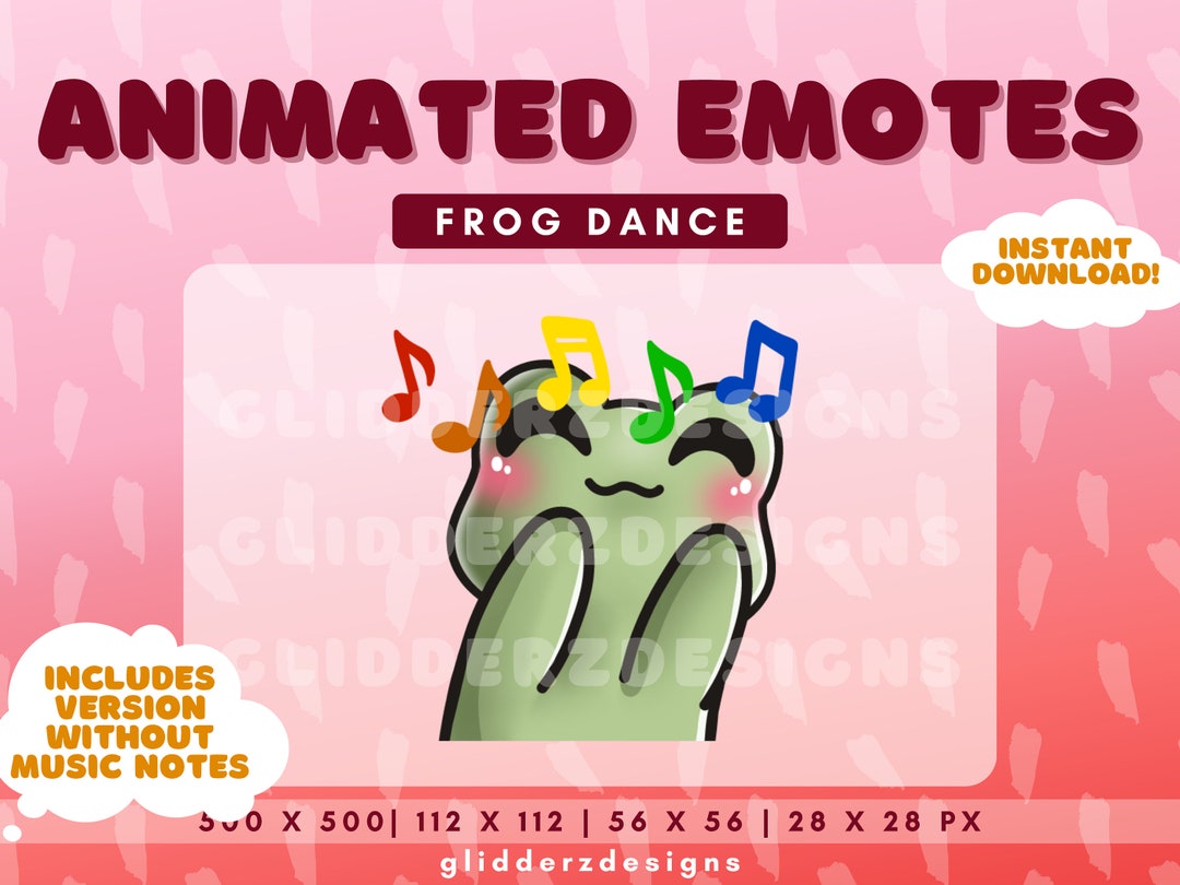 Dancing Frog Twitch Emote | Dance ANIMATED Twitch Emote | Green Frog ...