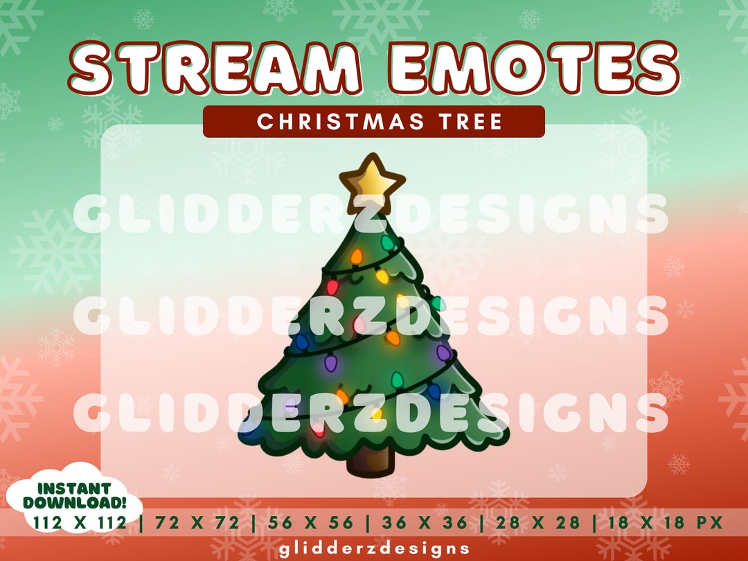 Christmas Tree Emote | Christmas Twitch Emote | Winter Twitch Emote ...