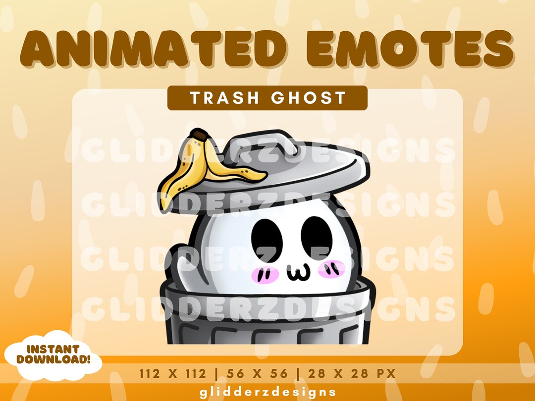 Trash Twitch Emote | Ghost Animated Emote | Trash Animated Twitch Emote ...
