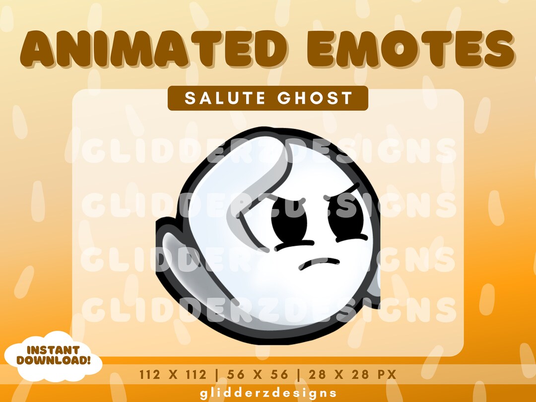 Salute Twitch Emote Ghost Animated Emote Salute Animated Twitch Emote ...
