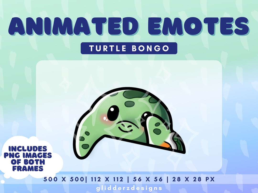 Turtle Bongo Emote | Turtle Bongo Animated Emote | Twitch Bongo Emote ...