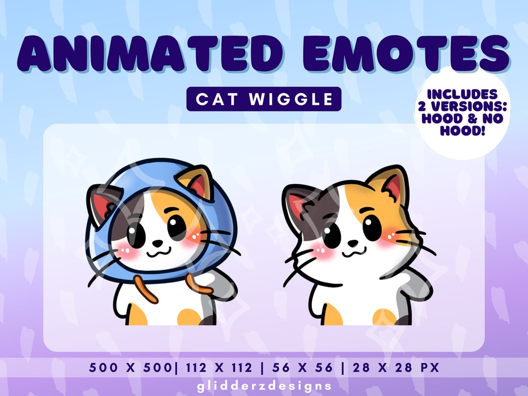 Wiggle Animated Twitch Emote | Calico Cat Wiggle Emote Twitch | Wiggle ...