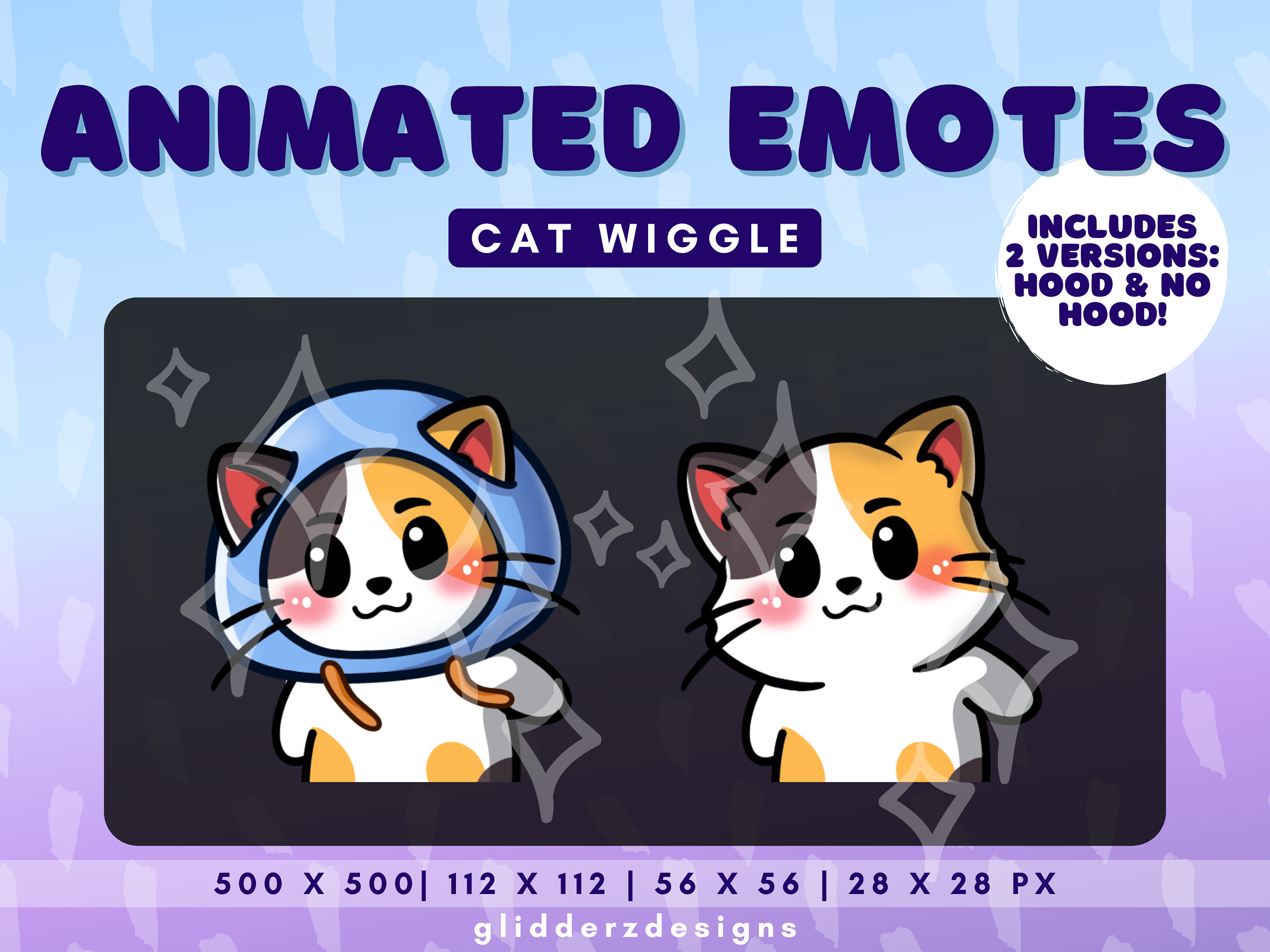 Wiggle Animated Twitch Emote Calico Cat Wiggle Emote Twitch - Etsy