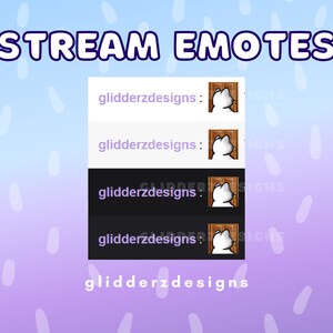 White Cat Leave Animated Emote | Leave Twitch Emote | Cute Cat Emotes ...