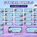 Cat Twitch Overlay Package | Animated Stream Overlay Cat | Siamese Cat ...
