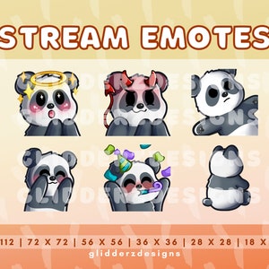 Panda Twitch Emote Jumbo Pack 2 | Panda Emotes | 24 Panda Emotes for ...