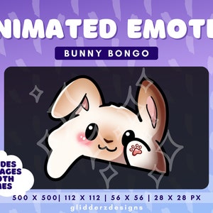 Tan Bunny Bongo Emote Animated | Bunny Bongo Animated Emote | Tan ...