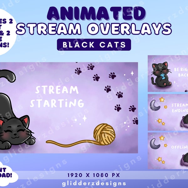 Cat Twitch Overlay - Etsy