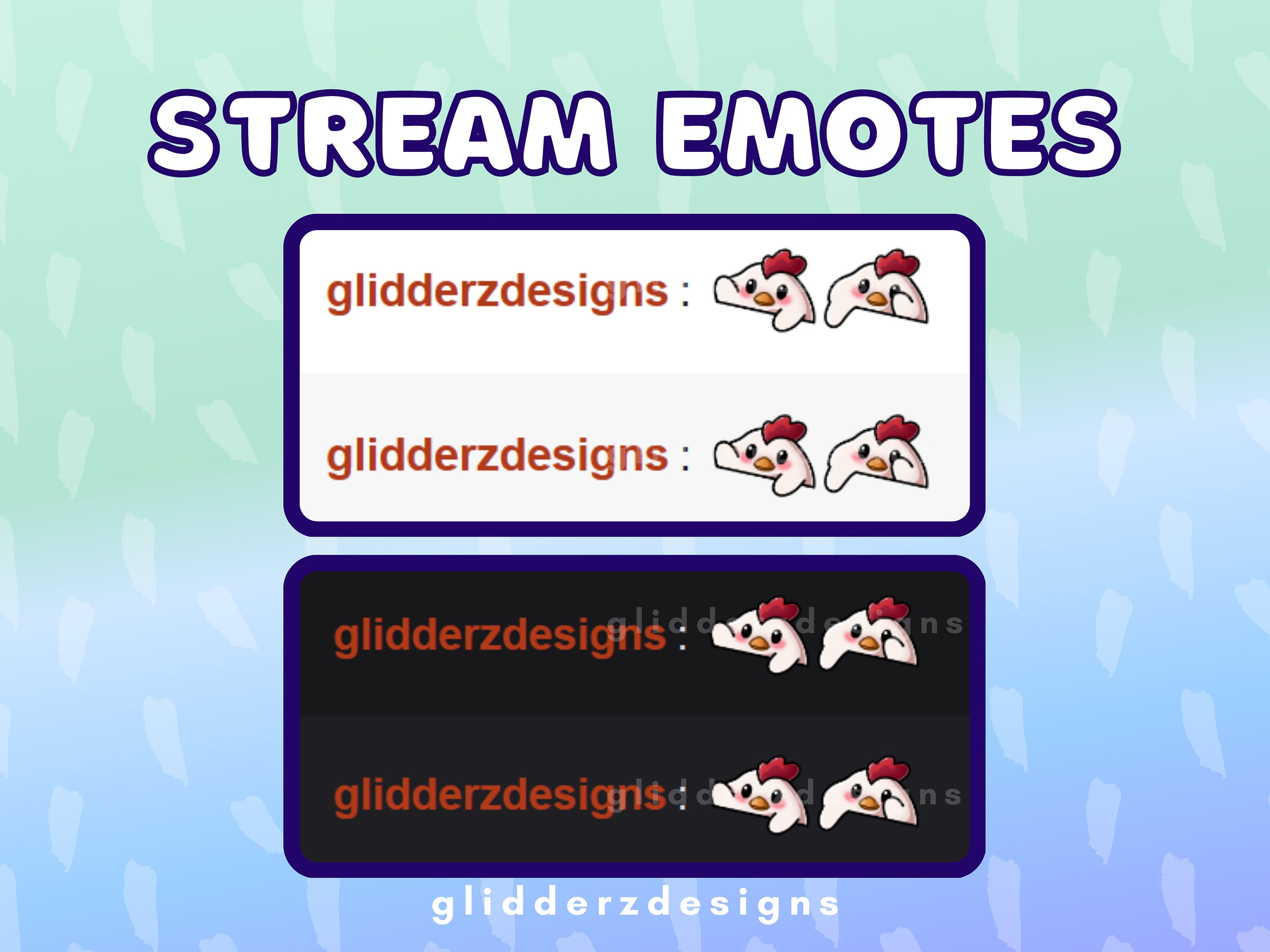 Chicken Bongo Animated Emote Twitch Bongo Chicken Twitch - Etsy