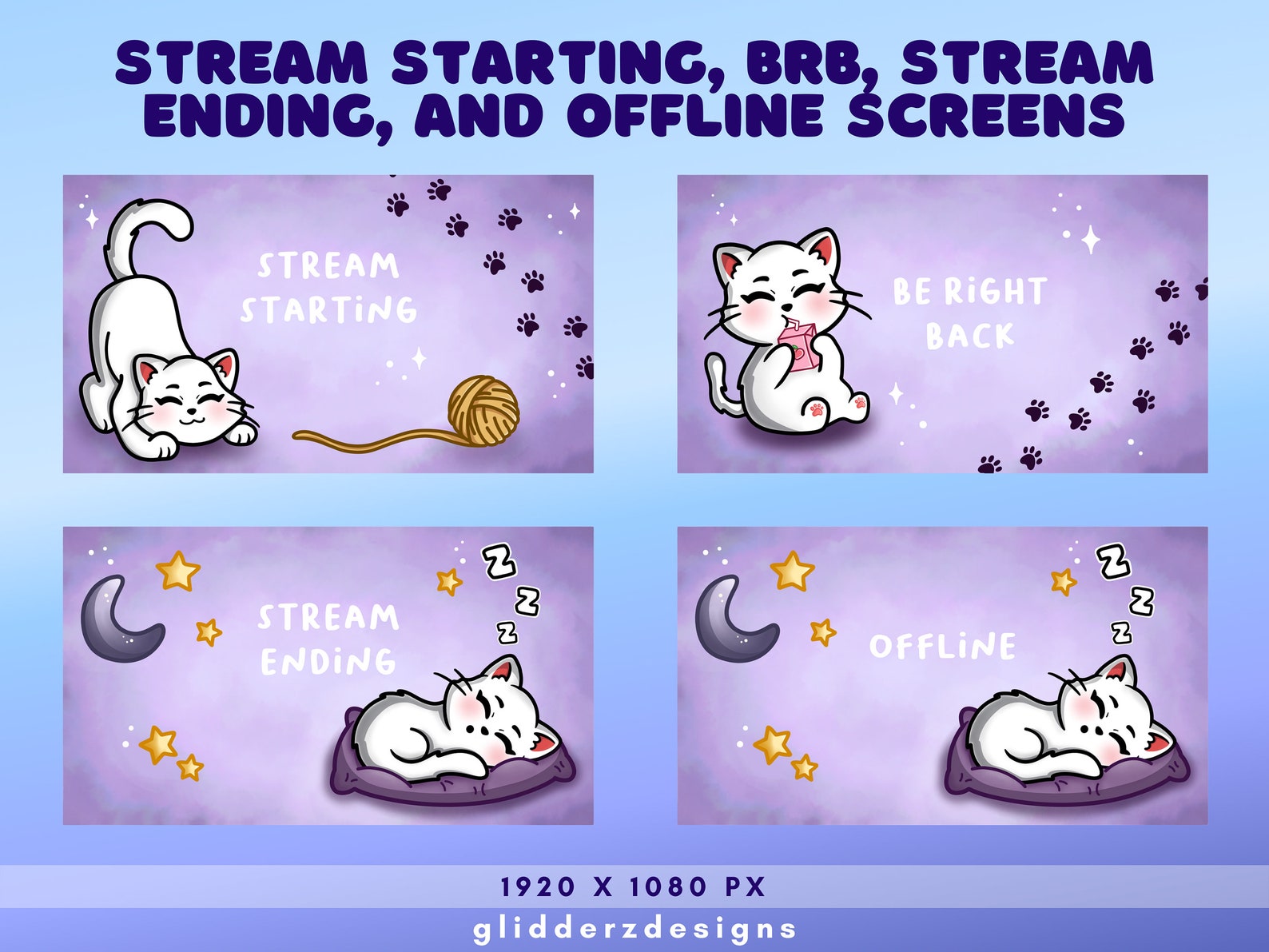 Animated Cat Overlay Twitch Cat Animated Twitch Overlay | Etsy
