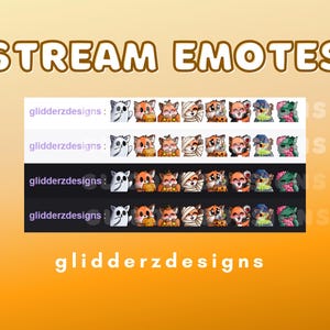 Fox Halloween ANIMATED Twitch Emotes | 8 Animated AND Static Fox ...