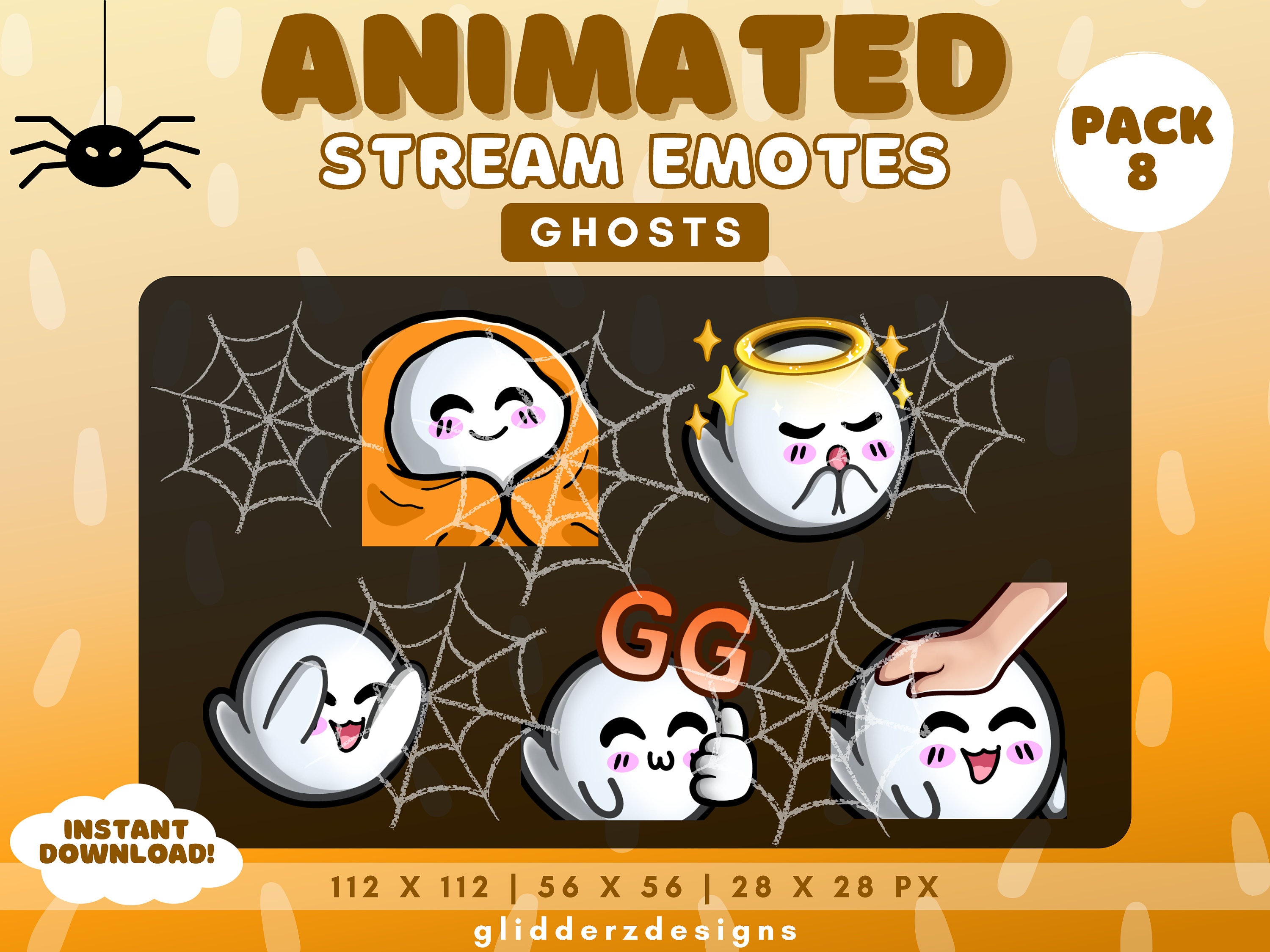 ANIMATED Twitch Emotes Ghosts Ghost Animated Emotes - Etsy