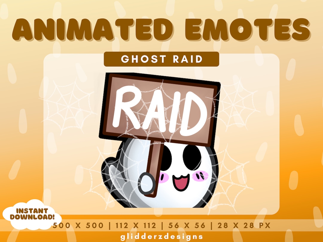 Animated Raid Emote Twitch | Ghost Raid Animated Emote | Ghost Raid ...