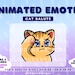 Orange Cat Salute Animated Emote Tabby Cat Animated Emote Salute Twitch ...