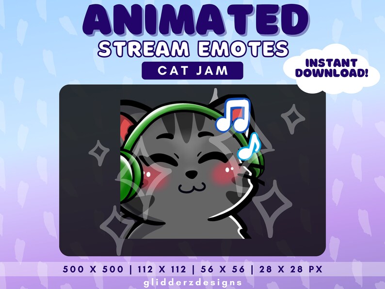 Twitch Animated Emote Cat Jam Jam Animated Emote Twitch - Etsy