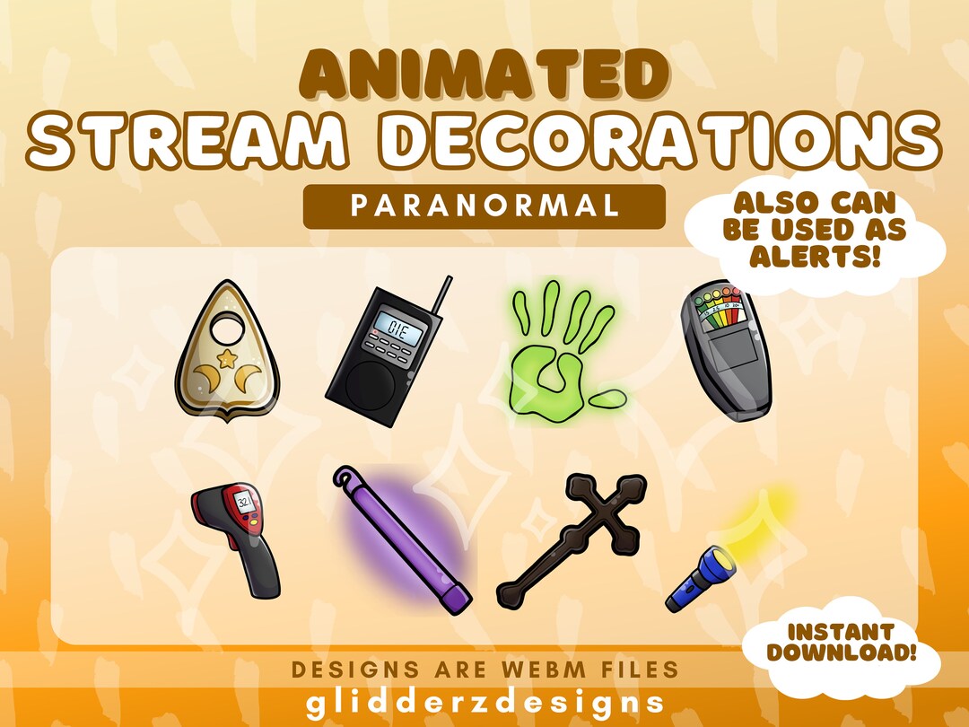 Paranormal Animated Stream Decoration and Alerts | Phasmophobia Stream ...