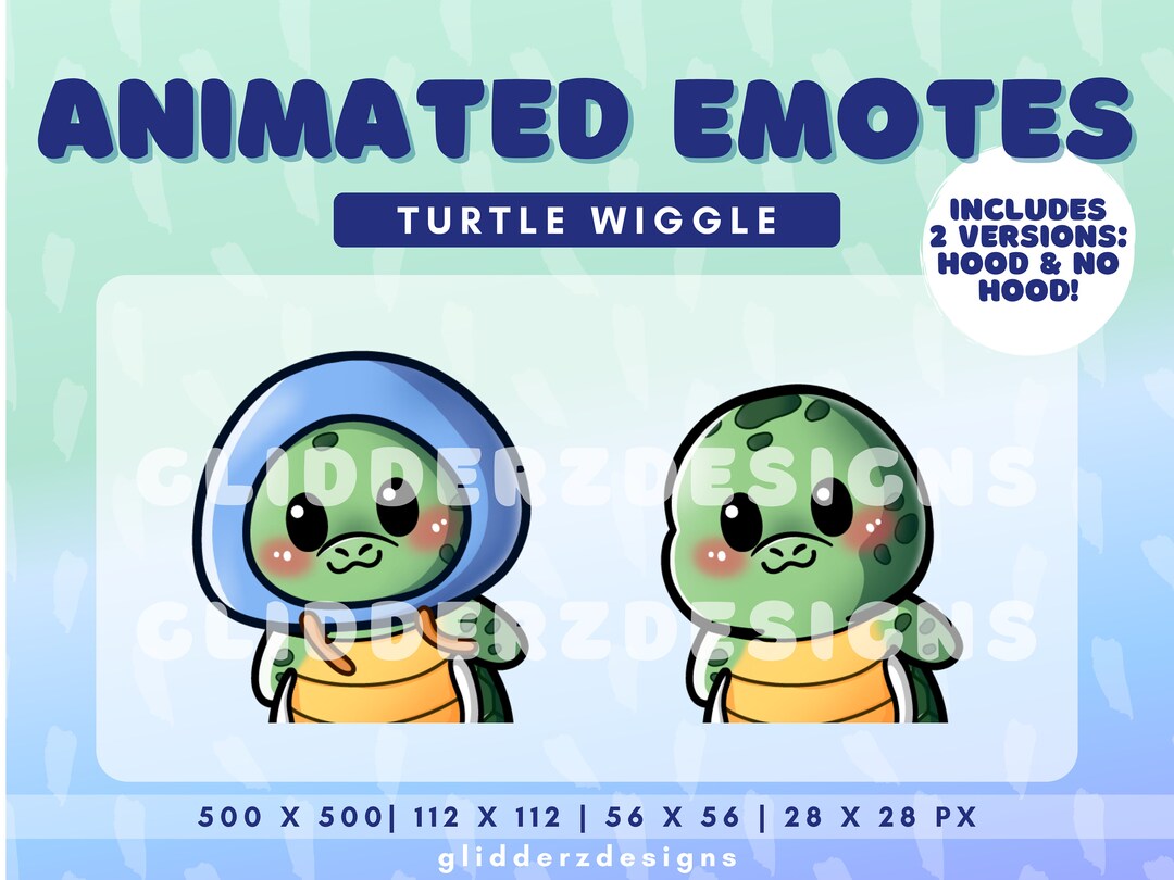 Turtle Wiggle Twitch Emote Animated | Turtle Wiggle Animated Emote ...
