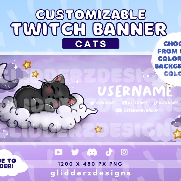 Cat Youtube Banner - Etsy