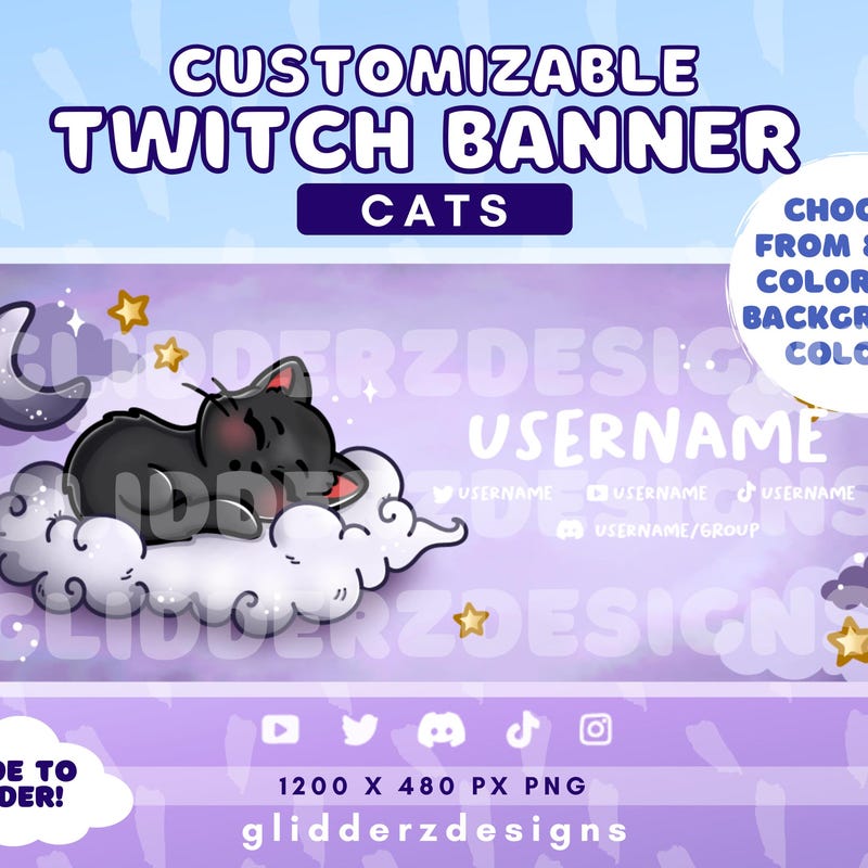 Cat Youtube Banner - Etsy