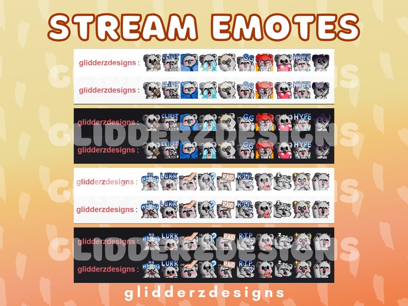Koala Emotes Twitch JUMBO Pack 1 | 20 Koala Twitch Emotes | Cute Koala ...