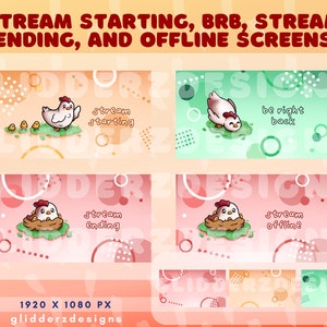 Chicken Animated Overlay | Chicken Twitch Overlay | Chick Twitch ...