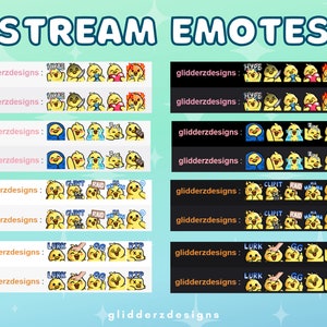 Chick Emotes Twitch JUMBO Pack 1 | 20 Chick Twitch Emotes | Cute Chick ...