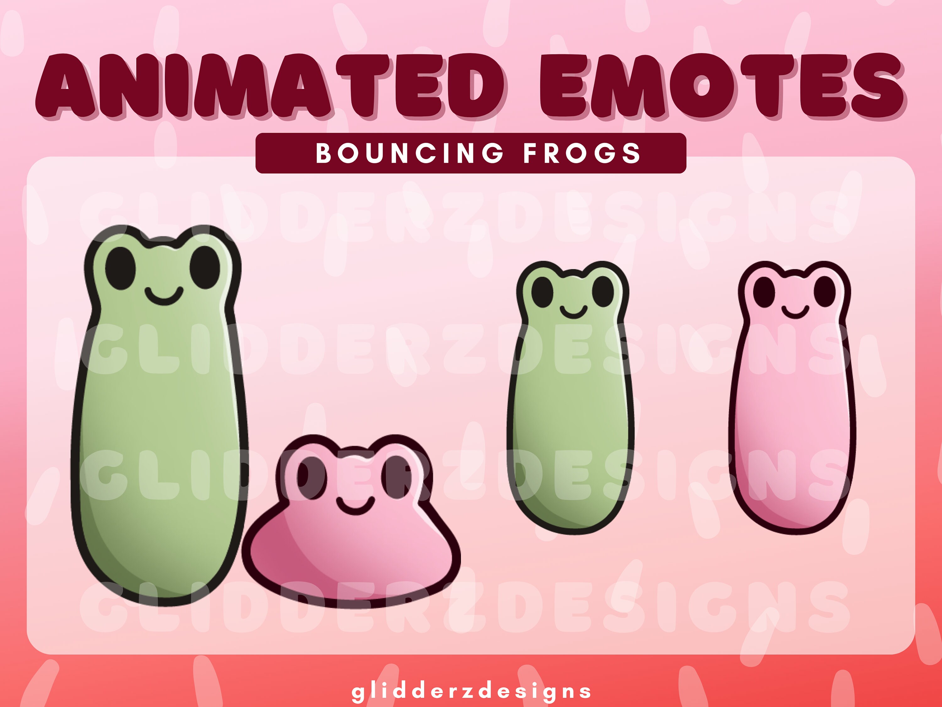 Frog Bounce Twitch Frog Dance Animated Emote Dancing Frog - Etsy