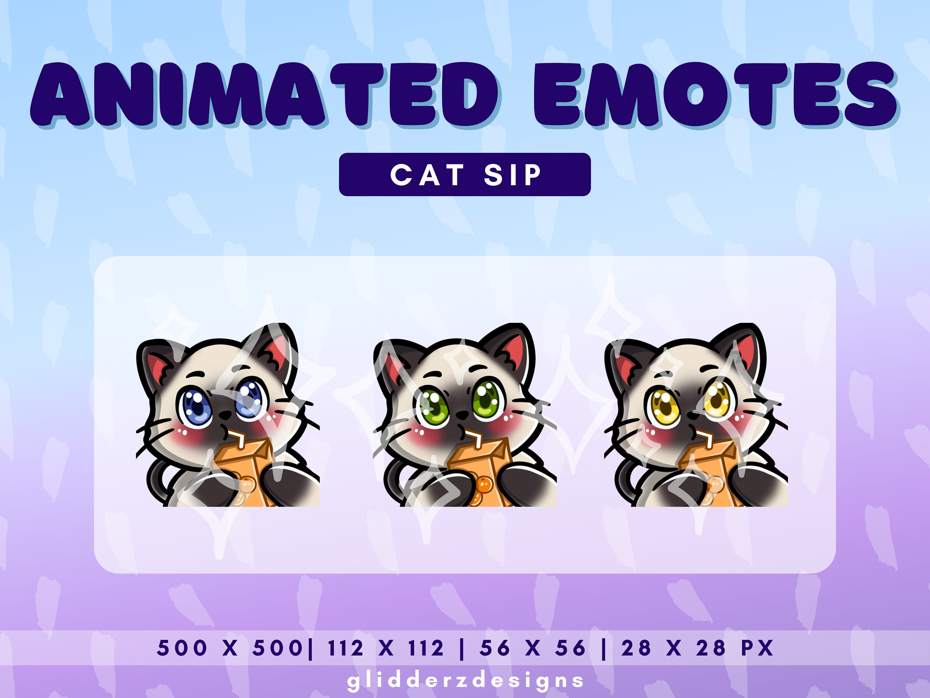 ANIMATED Twitch Emote Cat Cat Twitch Animated Emote - Etsy