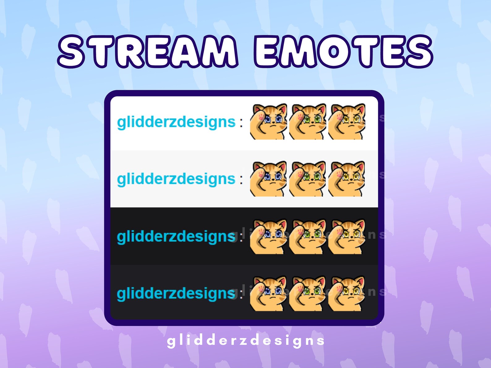 Orange Cat Salute Animated Emote | Tabby Cat Animated Emote | Salute ...
