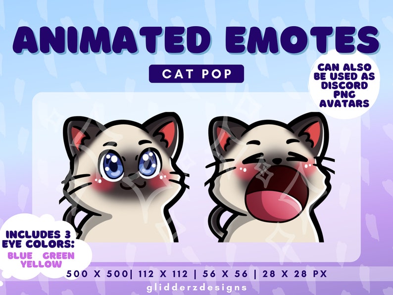 Cat Pop Animated Emote Siamese Cat Twitch Emotes Pop Cat - Etsy Cat Pop Animated Emote Siamese Cat Twitch Emotes Pop Cat - Etsy