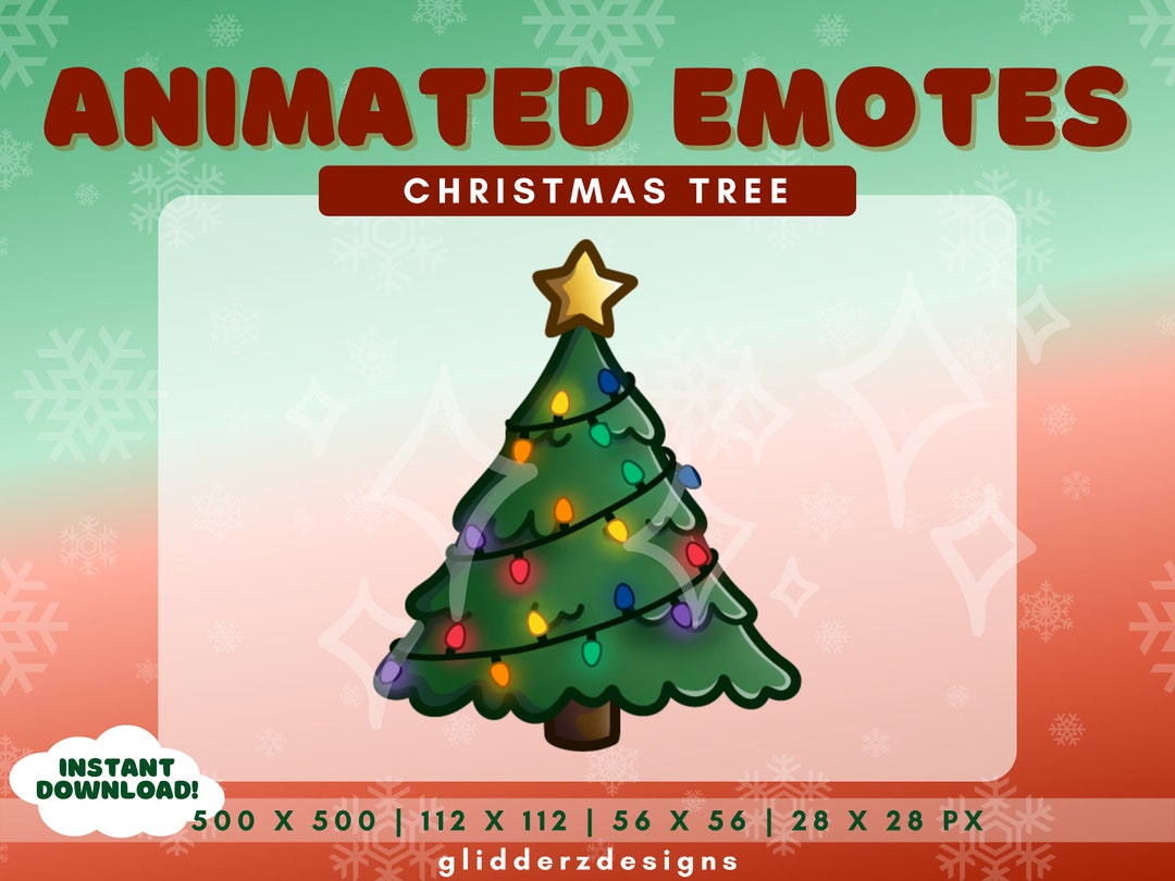 Christmas Tree ANIMATED Twitch Emote Christmas Tree Twitch - Etsy