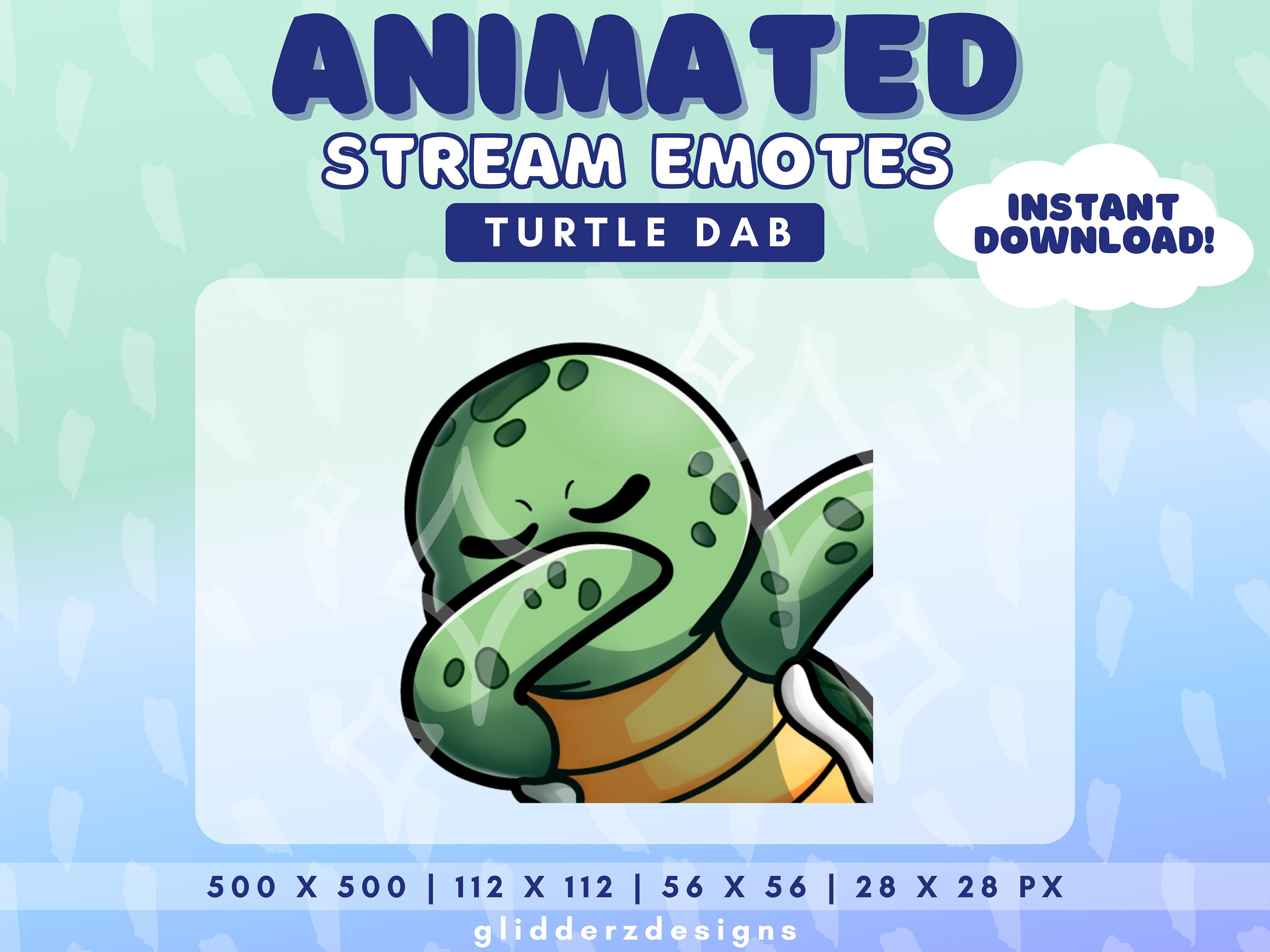 Twitch Animated Emote Dab Turtle Animated Twitch Emotes - Etsy