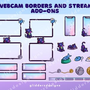 Galaxy Cat Stream Package | Cat Animated Stream Package | Galaxy Cat ...