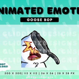 Goose Bop Animated Emote | Frying Pan Emote Twitch | Cute Goose Twitch ...