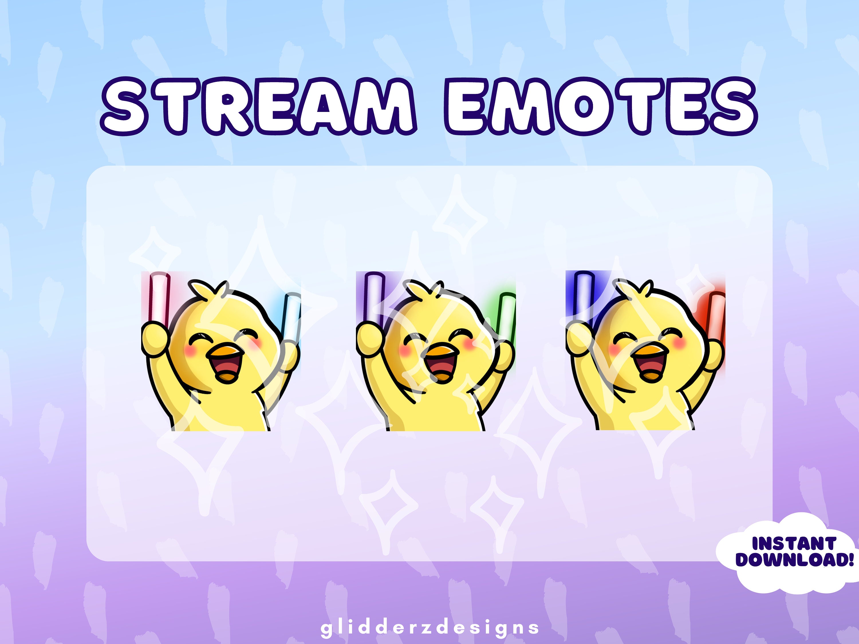 Chick Twitch Emote Jumbo Pack 2 Cute Chick Emotes Chicken - Etsy Australia