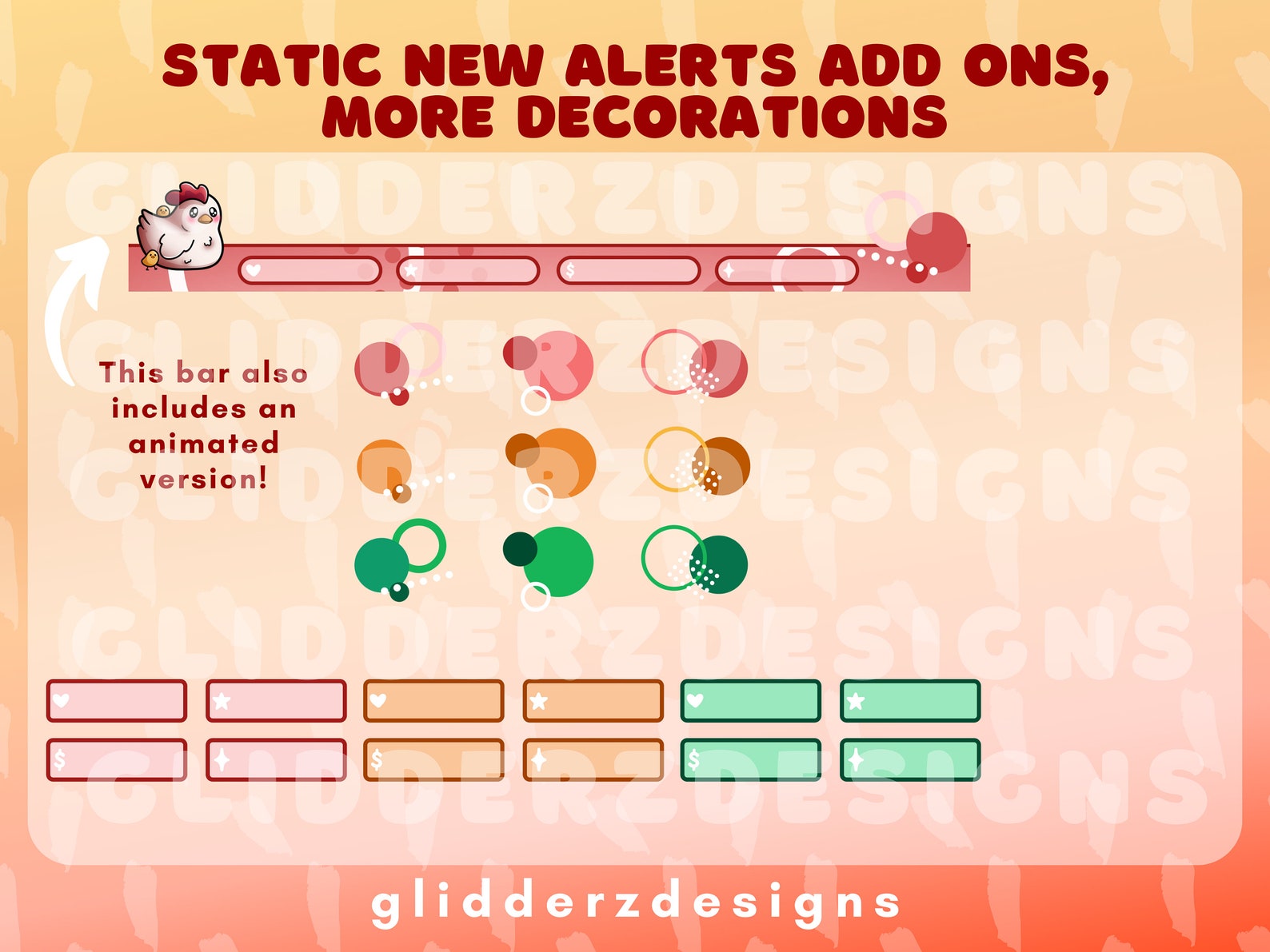 Chicken Animated Overlay Chicken Twitch Overlay Chick Twitch Overlay ...